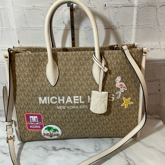 MICHAEL Michael Kors | Bags | Nwt Michael Kors Mirella East West Medium Tote Miami | Poshmark